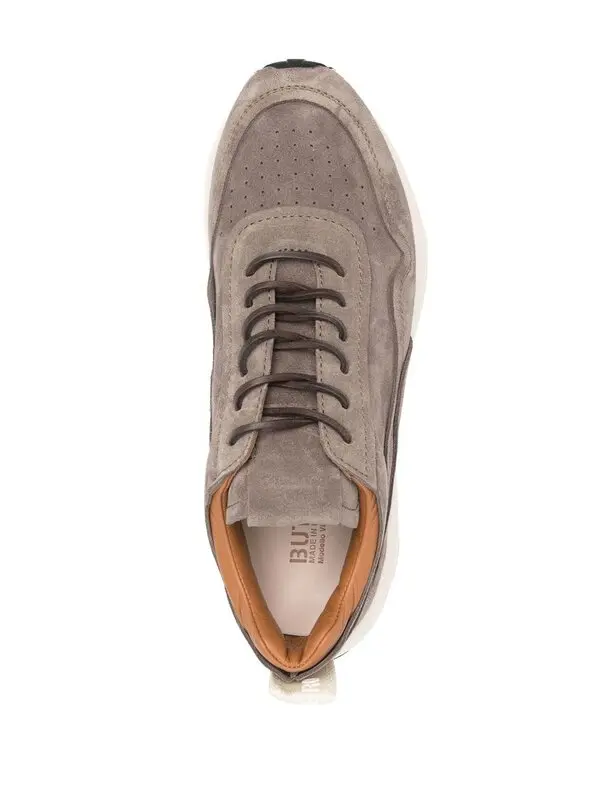 BUTTERO® Lace-up Chunky Sole Sneakers - Grey