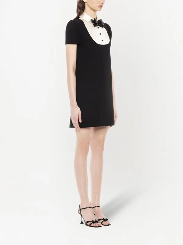miu miu sequin bow dress MIU MIU Bow-Embellished Halterneck Dress