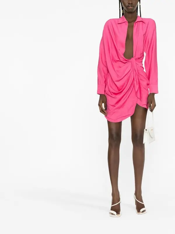 Jacquemus La Robe Bahia Shirt Dress - Pink