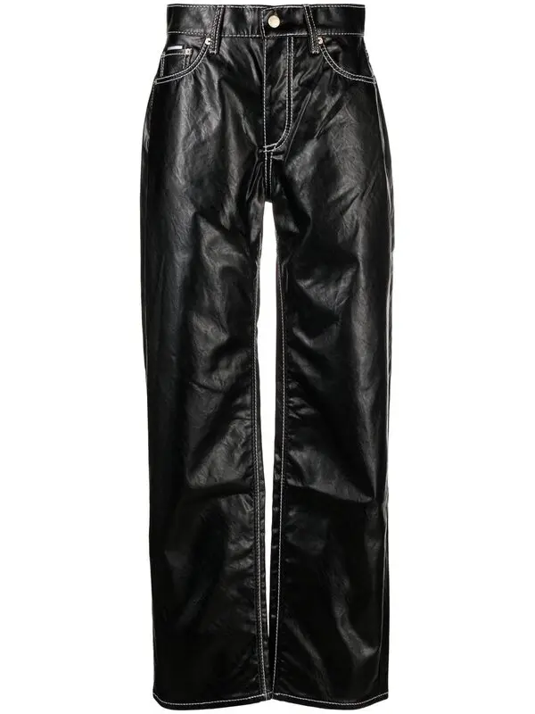 Eytys High-waist Faux-leather Trousers