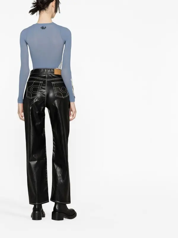 Eytys High-waist Faux-leather Trousers
