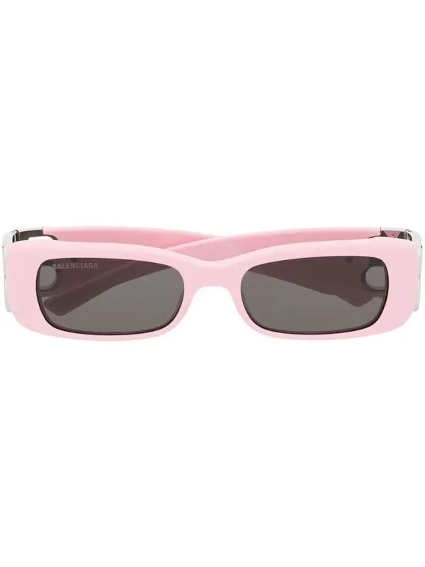 Balenciaga Crystal-embellished Sunglasses - Pink