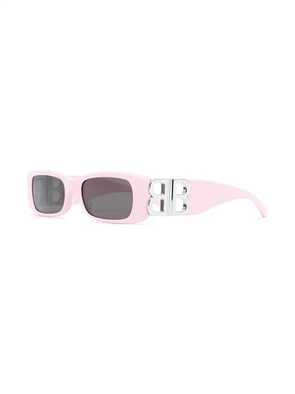 Balenciaga Crystal-embellished Sunglasses - Pink