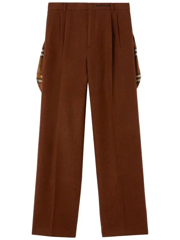 Burberry Pleated Wide-leg Trousers