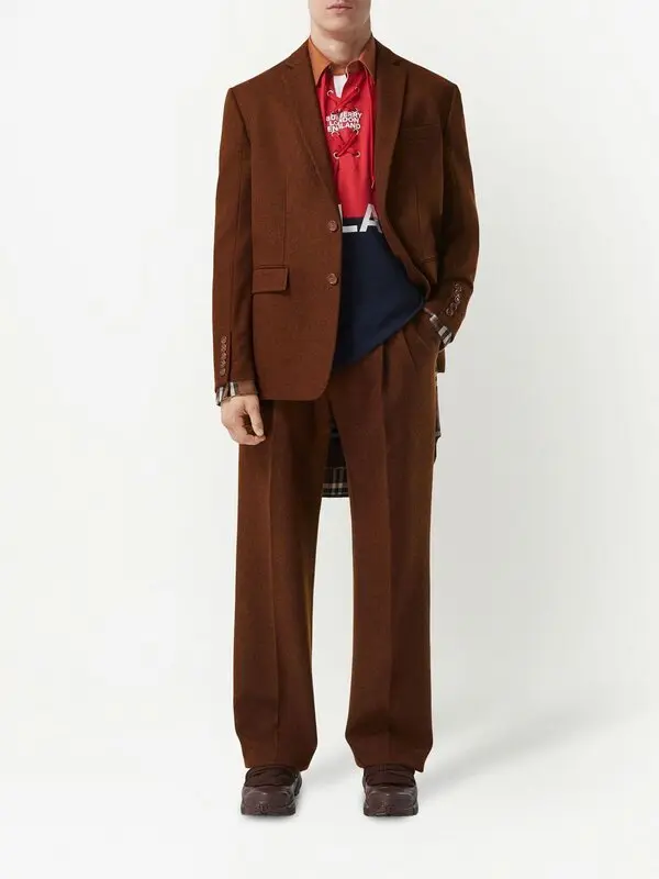 Burberry Pleated Wide-leg Trousers