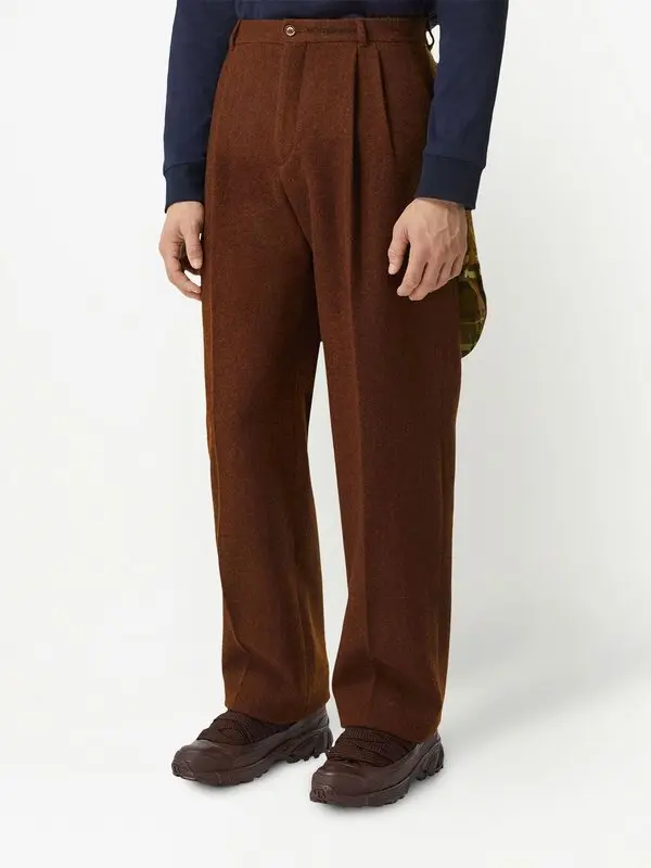 Burberry Pleated Wide-leg Trousers