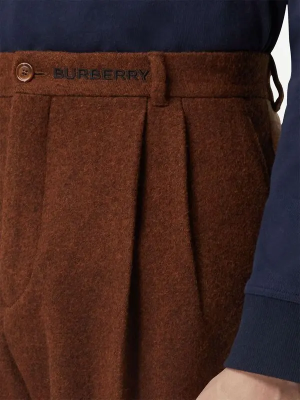 Burberry Pleated Wide-leg Trousers