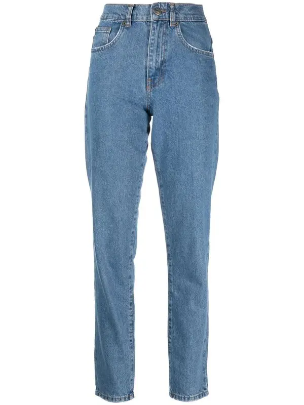 TWINSET Logo-embroidered Tapered Jeans