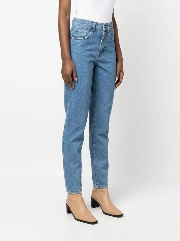 TWINSET Logo-embroidered Tapered Jeans