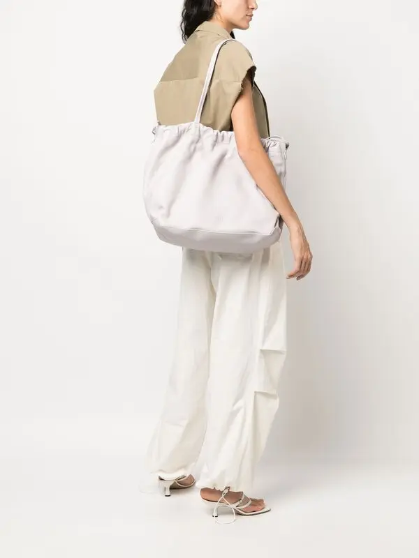 By Far Oslo Drawstring Tote Bag In Purple - 45% Off | Editorialist