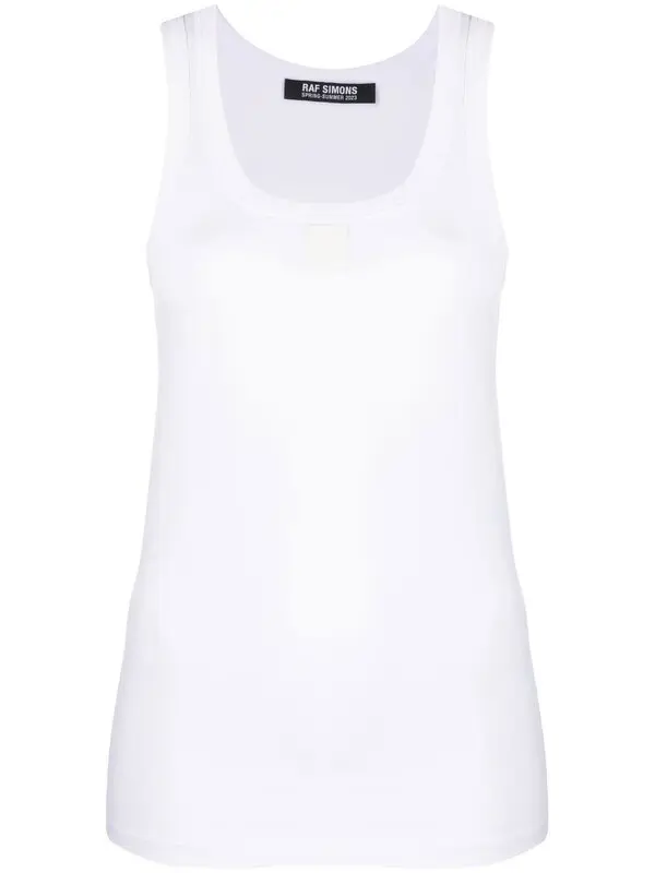 Raf Simons Logo-patch Tank Top - White