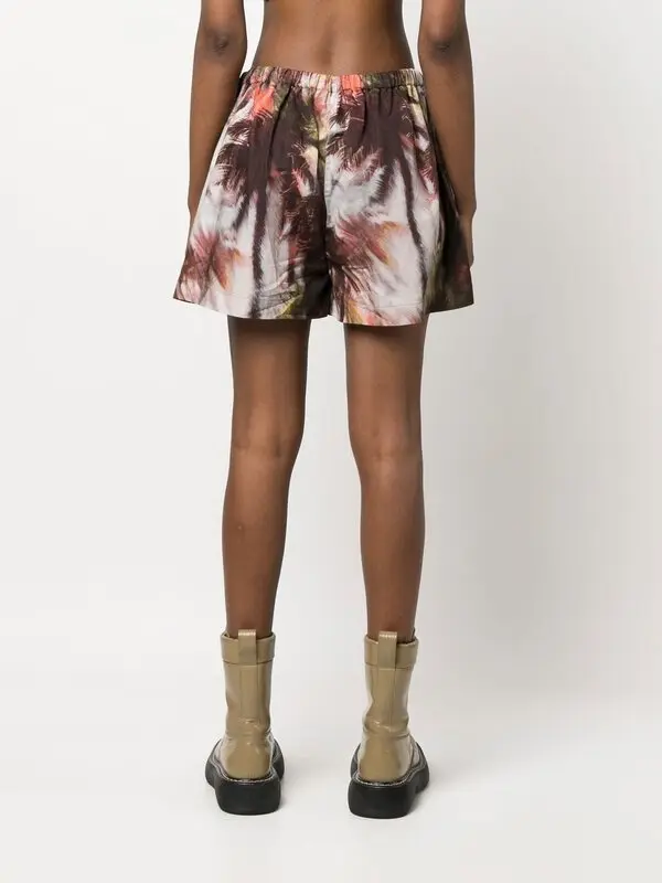 Alanui Tropical-print Thigh Length Shorts