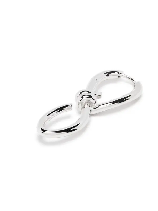MARIA BLACK Pirro Twisted Hoop Earring - Silver