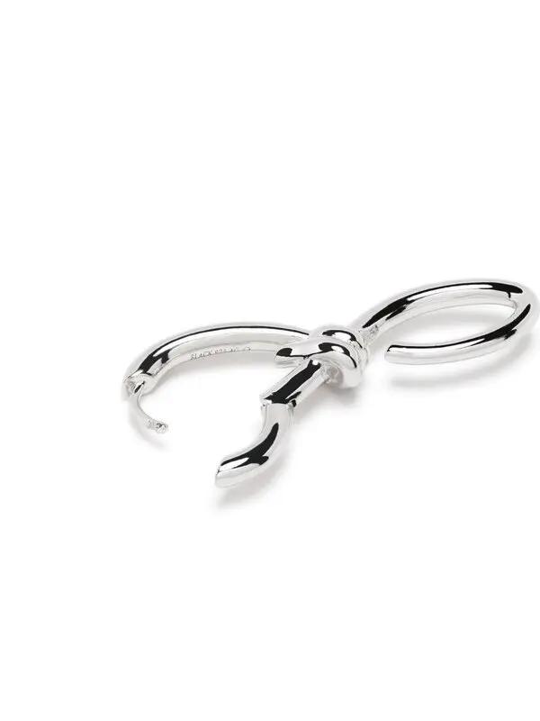 MARIA BLACK Pirro Twisted Hoop Earring - Silver