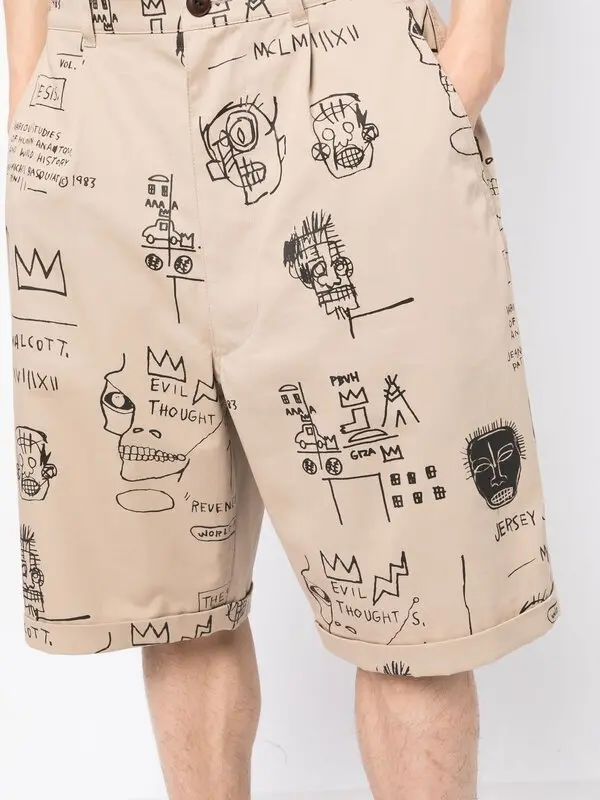 Junya Watanabe Basquiat-style Chino Shorts