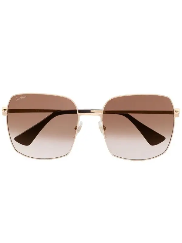 Cartier Square-frame Sunglasses - Gold