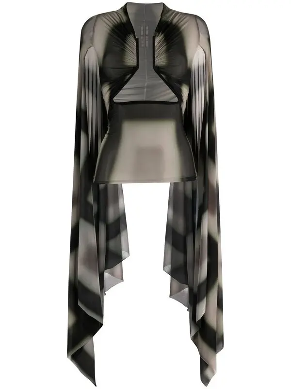Rick Owens Semi-sheer Draped Top