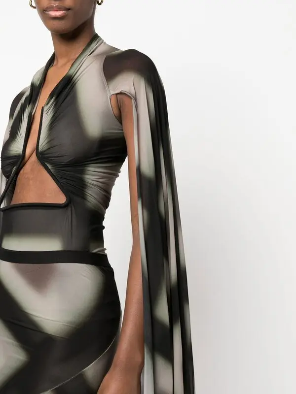 Rick Owens Semi-sheer Draped Top