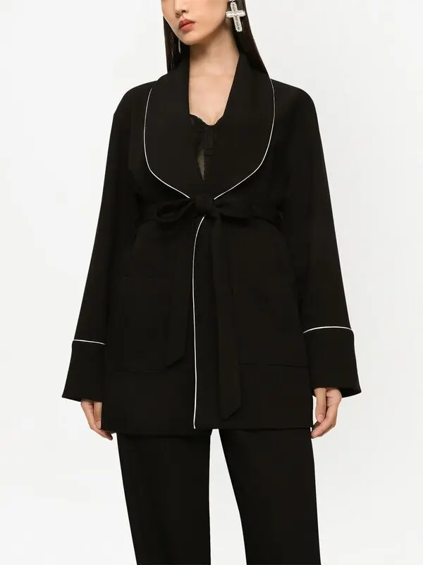 Dolce & Gabbana Kim Belted Pajama Shirt