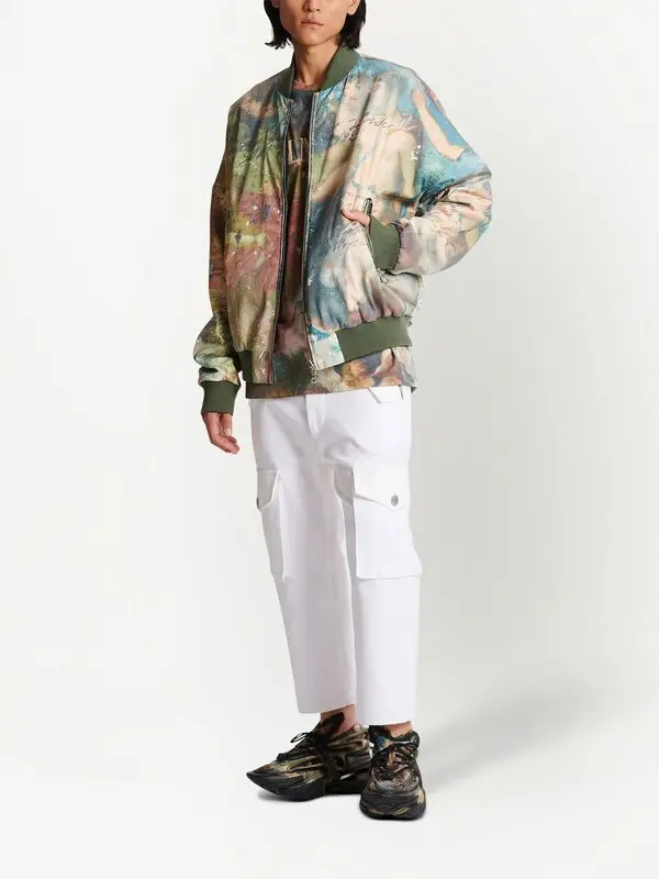 Balmain Painting-print Reversible Bomber Jacket