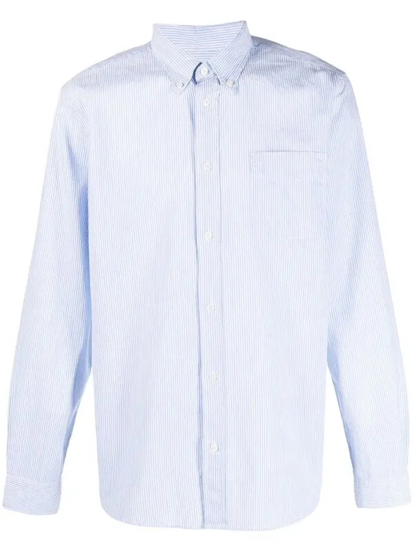 Woolrich Striped Long-sleeve Shirt - Blue