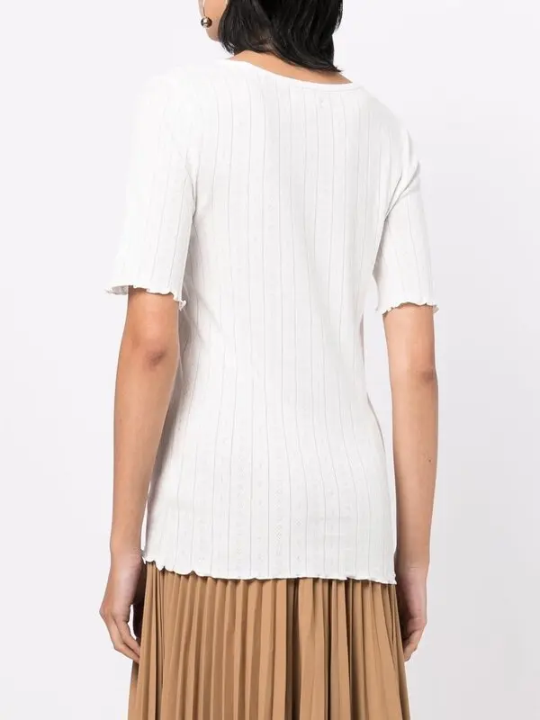 SKALL STUDIO Edie Pointelle Tee - White