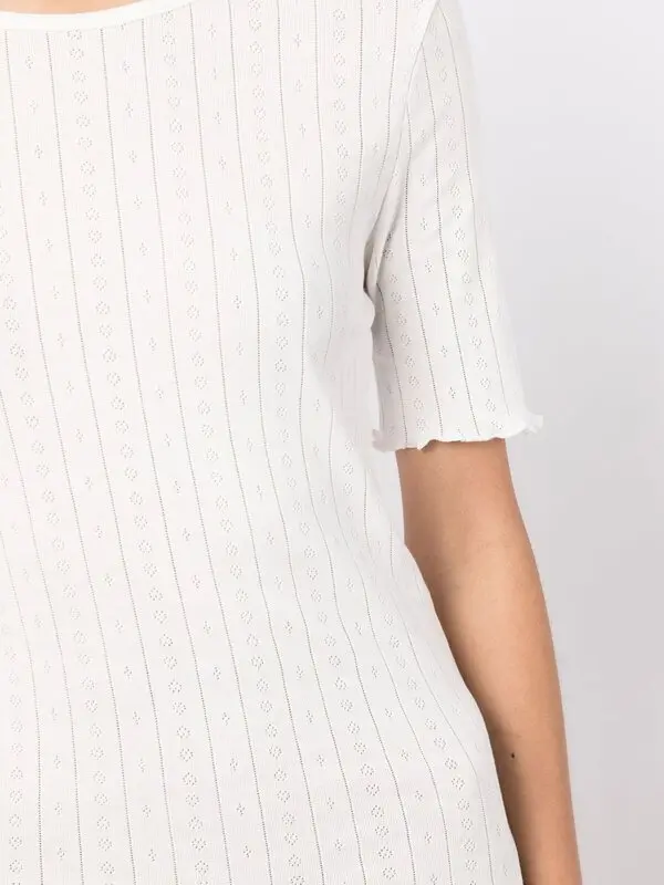SKALL STUDIO Edie Pointelle Tee - White