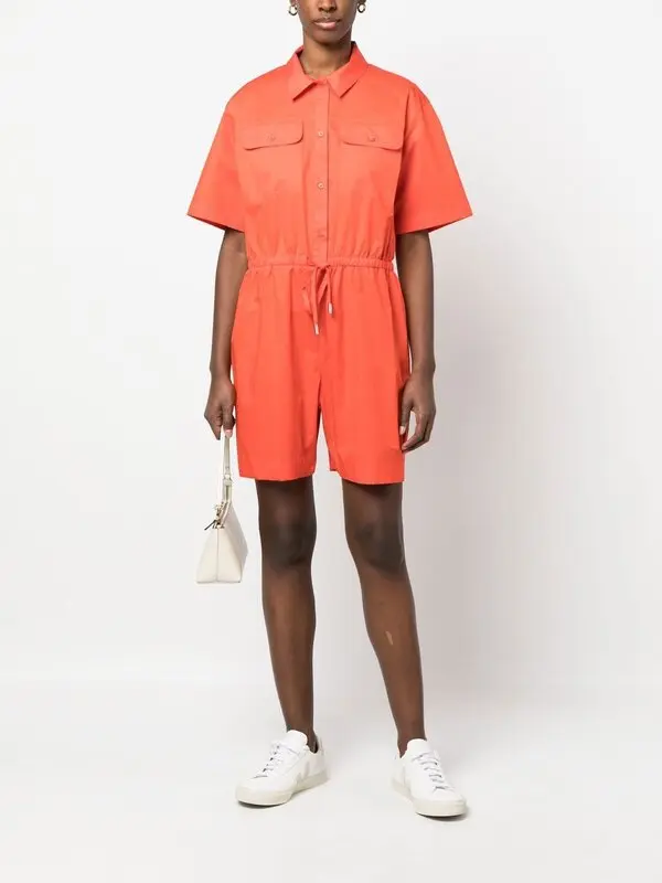 Paul Smith Stretch-cotton Playsuit - Red