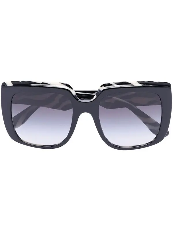 Dolce & Gabbana Oversized Square-frame Sunglasses - Black