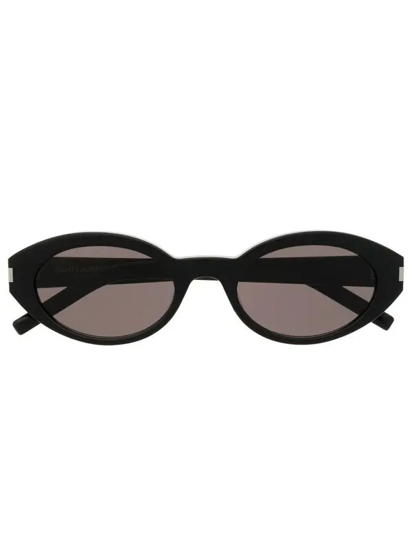 Saint Laurent Oval Frame Sunglasses - Black