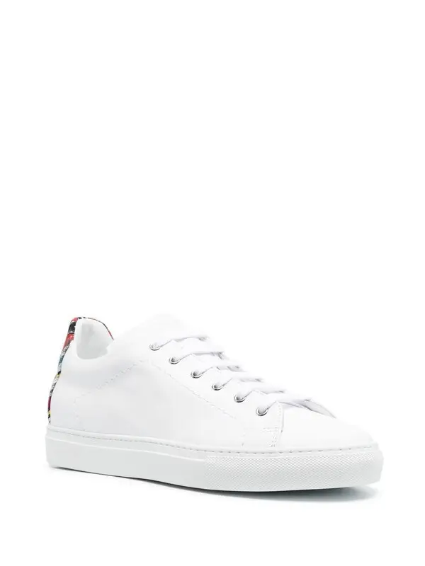Missoni Zigzag-trimmed Leather Sneakers