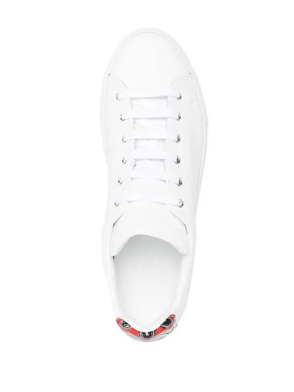 Missoni Zigzag-trimmed Leather Sneakers