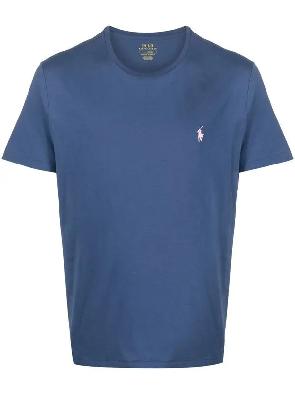 Polo Ralph Lauren Embroidered-logo T-shirt - Blue