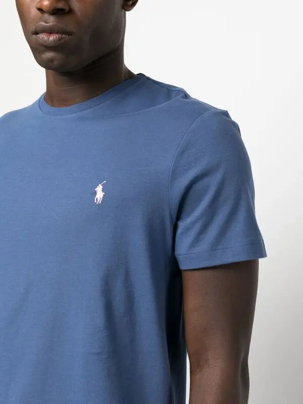 Polo Ralph Lauren Embroidered-logo T-shirt - Blue