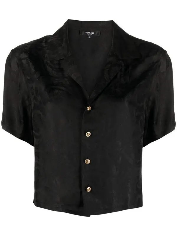 Versace Barocco Jacquard Pajama Top