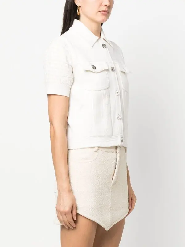 BARRIE Knitted Sleeveless Jacket - Neutrals