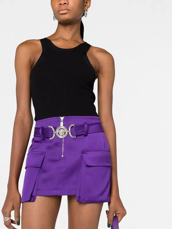 Versace Medusa Head-motif Miniskirt