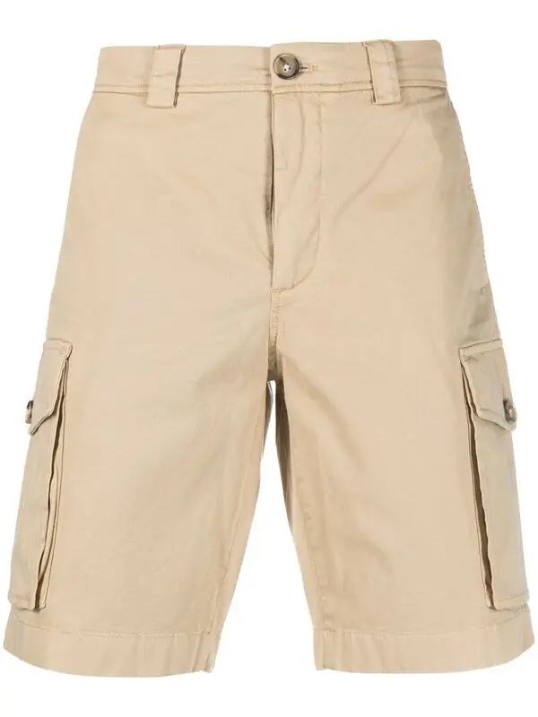 Woolrich Straight-leg Cotton Shorts - Neutrals