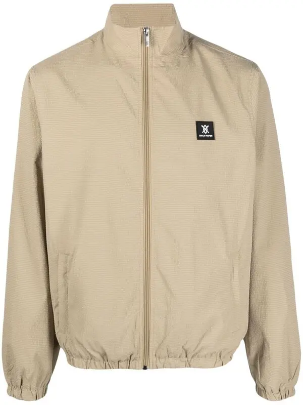 DAILY PAPER Logo-patch Zip-up Jacket