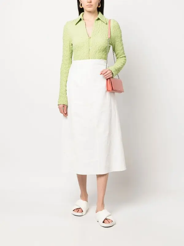 JIL SANDER Flared Panelled Midi Skirt