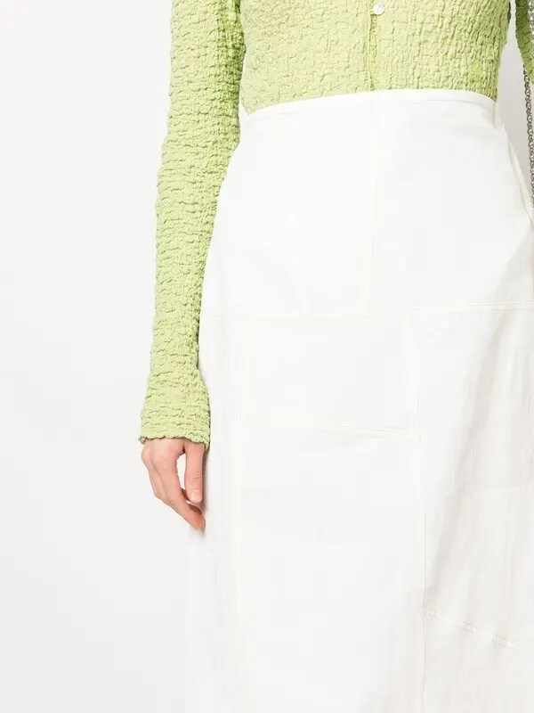 JIL SANDER Flared Panelled Midi Skirt