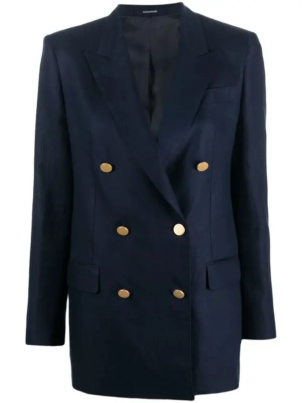 Tagliatore Double-breasted Tailored Blazer - Blue