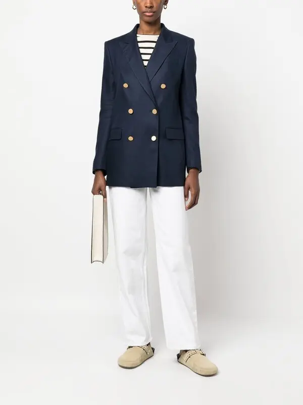 Tagliatore Double-breasted Tailored Blazer - Blue