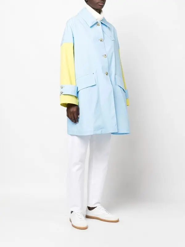 Mackintosh Humbie A-line Coat - Blue