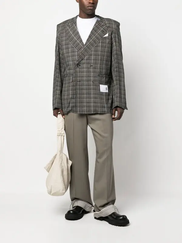 Mihara Yasuhiro Checked-pattern Blazer