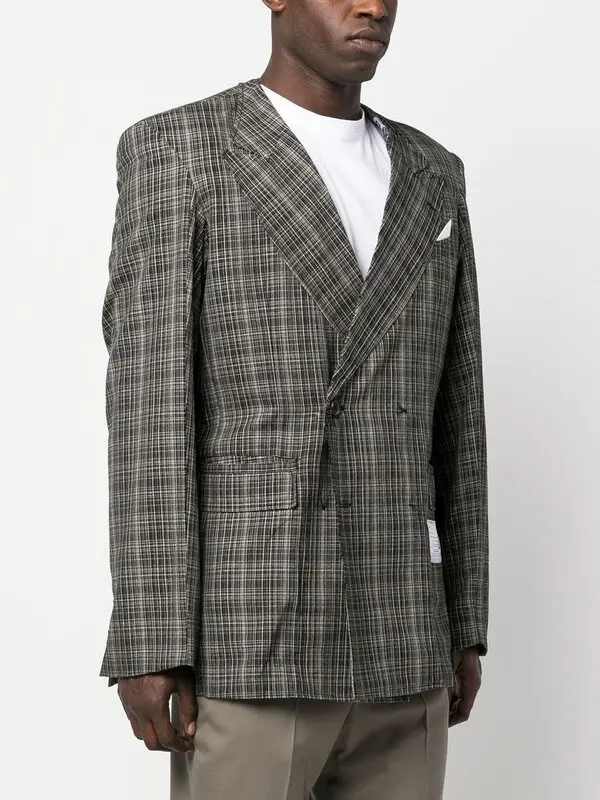 Mihara Yasuhiro Checked-pattern Blazer