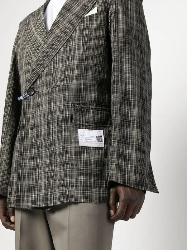 Mihara Yasuhiro Checked-pattern Blazer