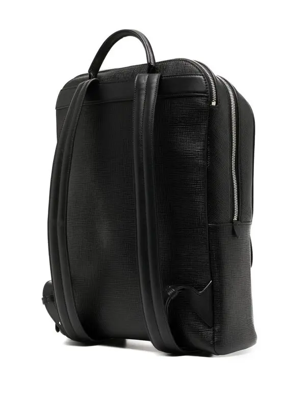 Smythson Grained-calf Leather Backpack - Black