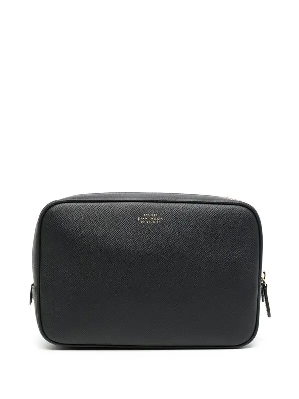 Smythson Tech Organiser Pouch - Black