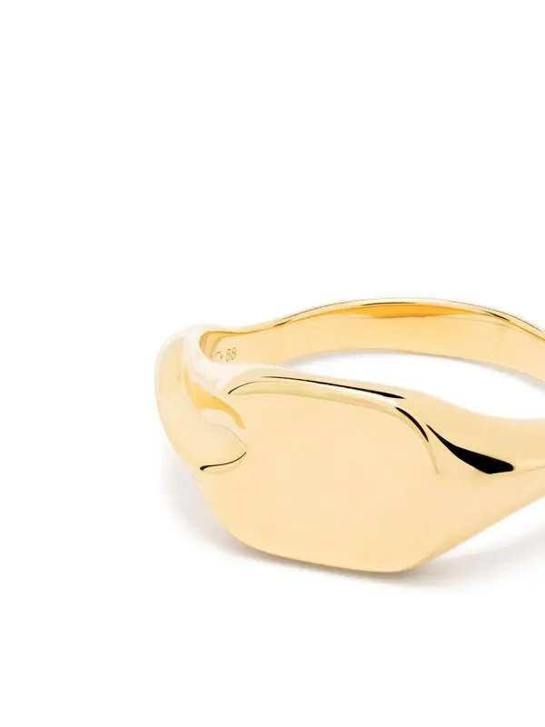 MARIA BLACK Edan Sculpted Signet Ring
